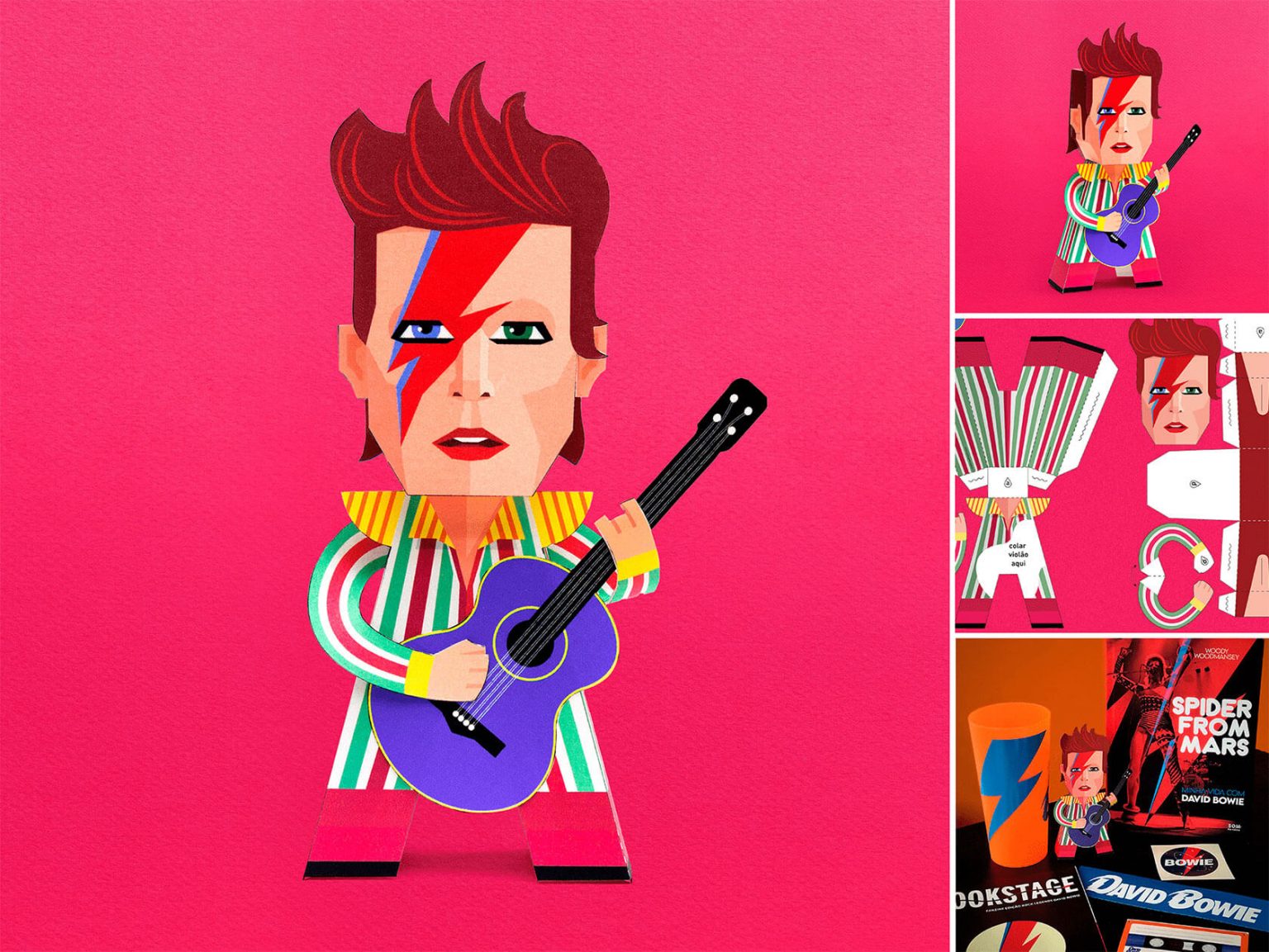 Rockstar Paper Toys by Rafa Miqueleto | Daily design inspiration for ...