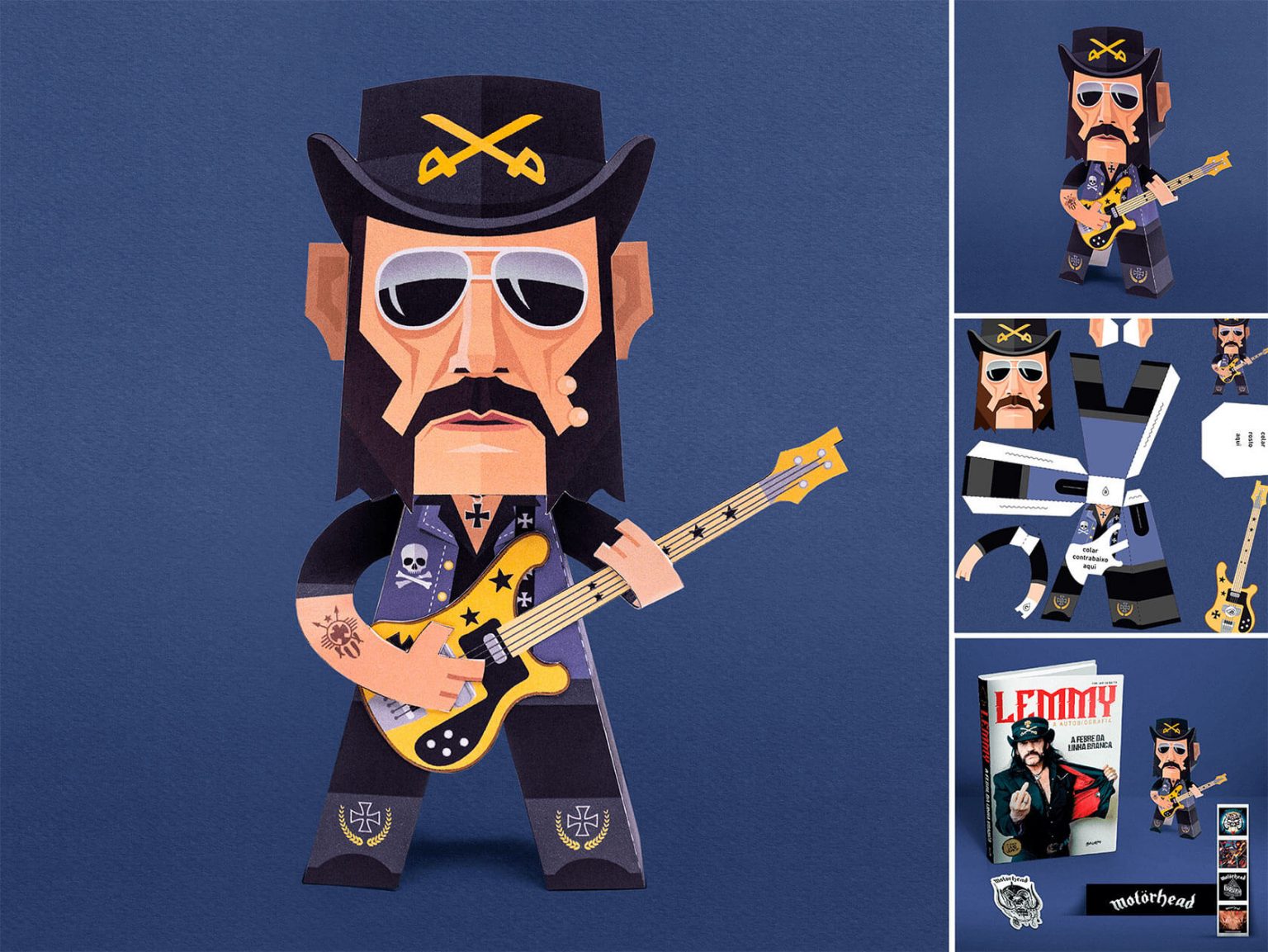 Rockstar Paper Toys by Rafa Miqueleto | Daily design inspiration for ...