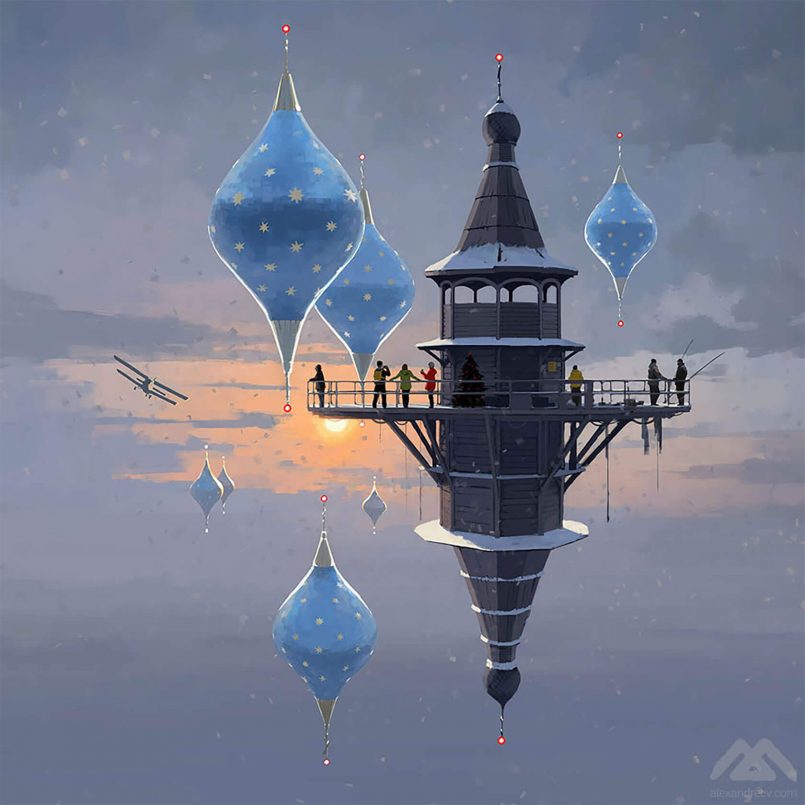 Dreams & Dimensions Collide in Alex Andreev’s Haunting Illustrations ...