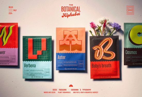 The Botanical Alphabet by The6th Creative Studio | Daily design ...