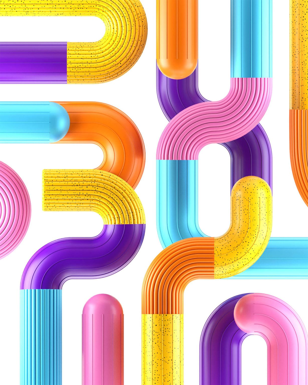3D Type Experiments by Jérémie Gauthier | Daily design inspiration for ...