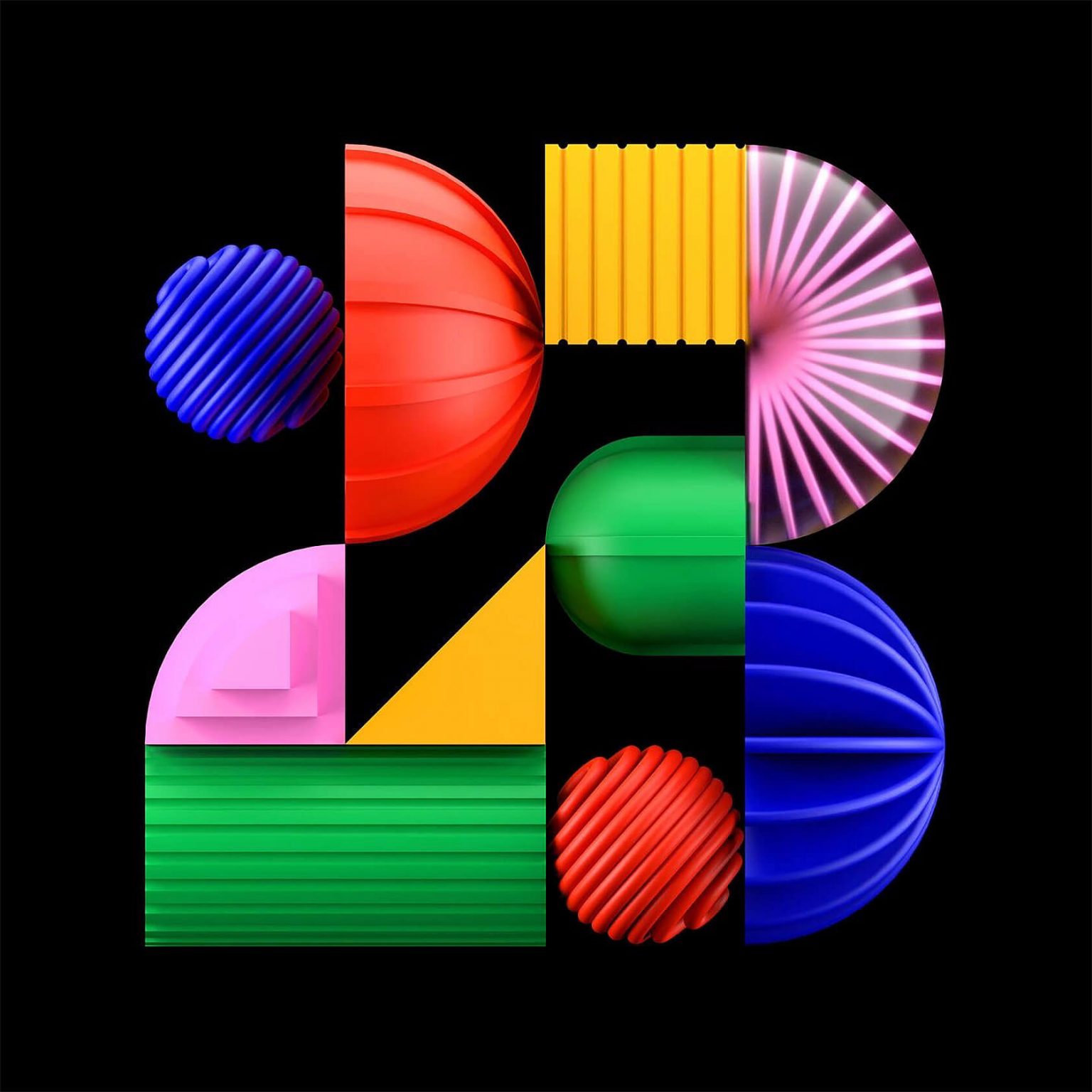 3D Type Experiments by Jérémie Gauthier | Daily design inspiration for creatives | Inspiration Grid