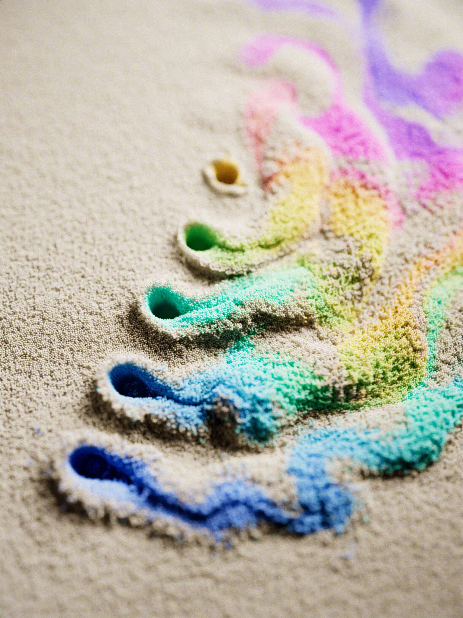 Colored Sand: Experimental Digital Art by Nomaal Studio | Daily design ...