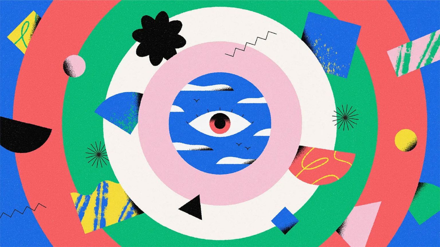 Bold Geometric Illustrations by Ray Dak Lam | Daily design inspiration ...