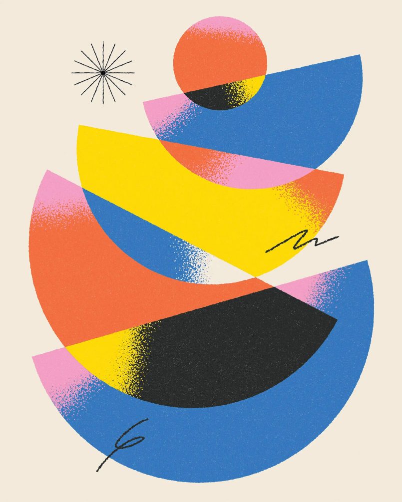 Bold Geometric Illustrations by Ray Dak Lam | Daily design inspiration ...