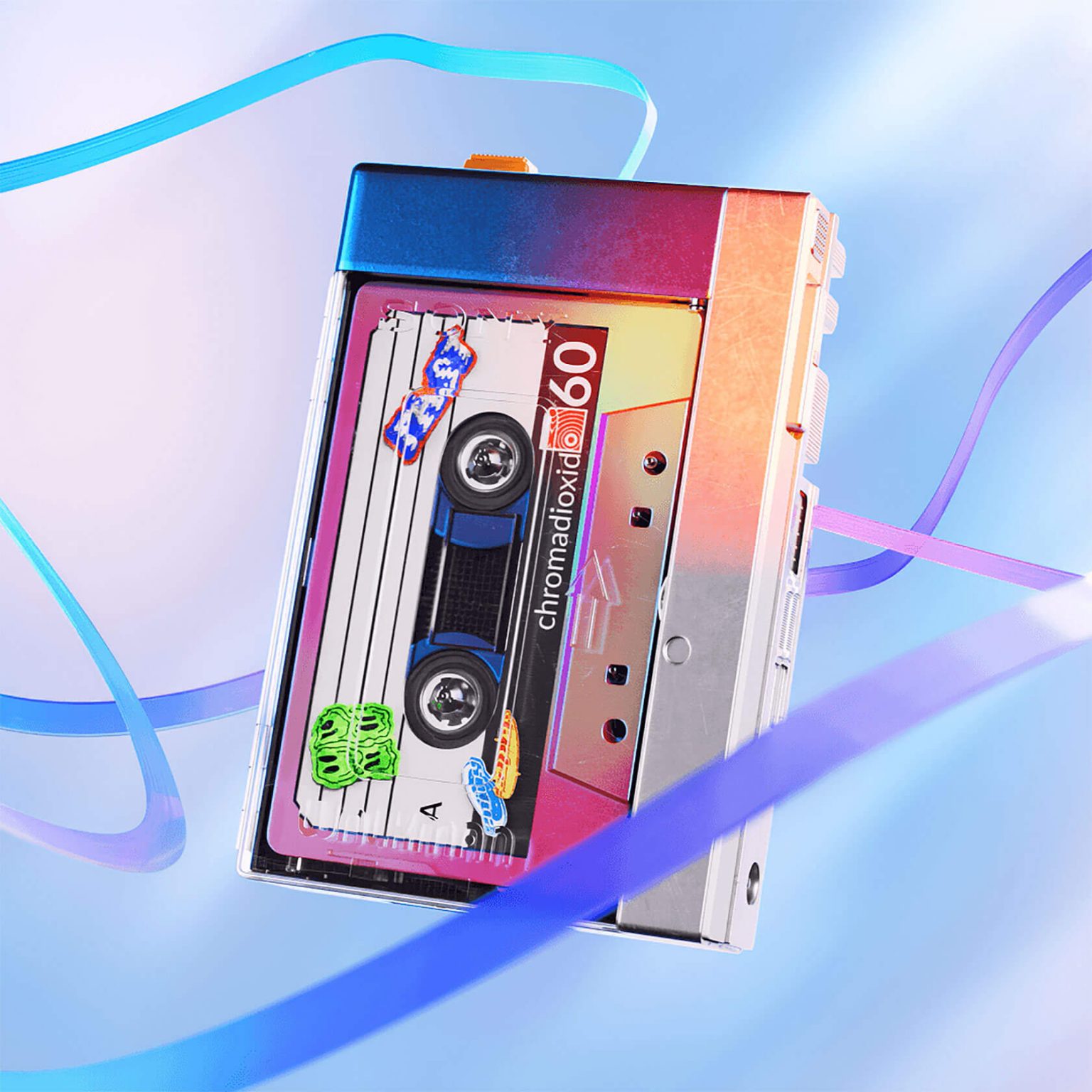 The Sony Walkman Gets a Fresh Animated Remix by Creative MOCA | Daily ...