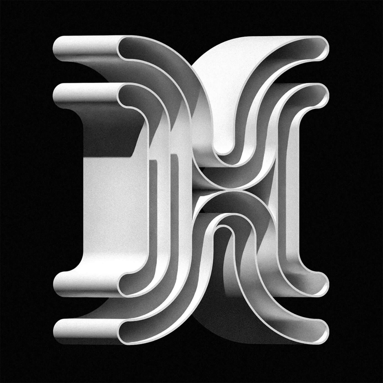 Monochromatic Architectural Typography by David Mascha | Daily design ...