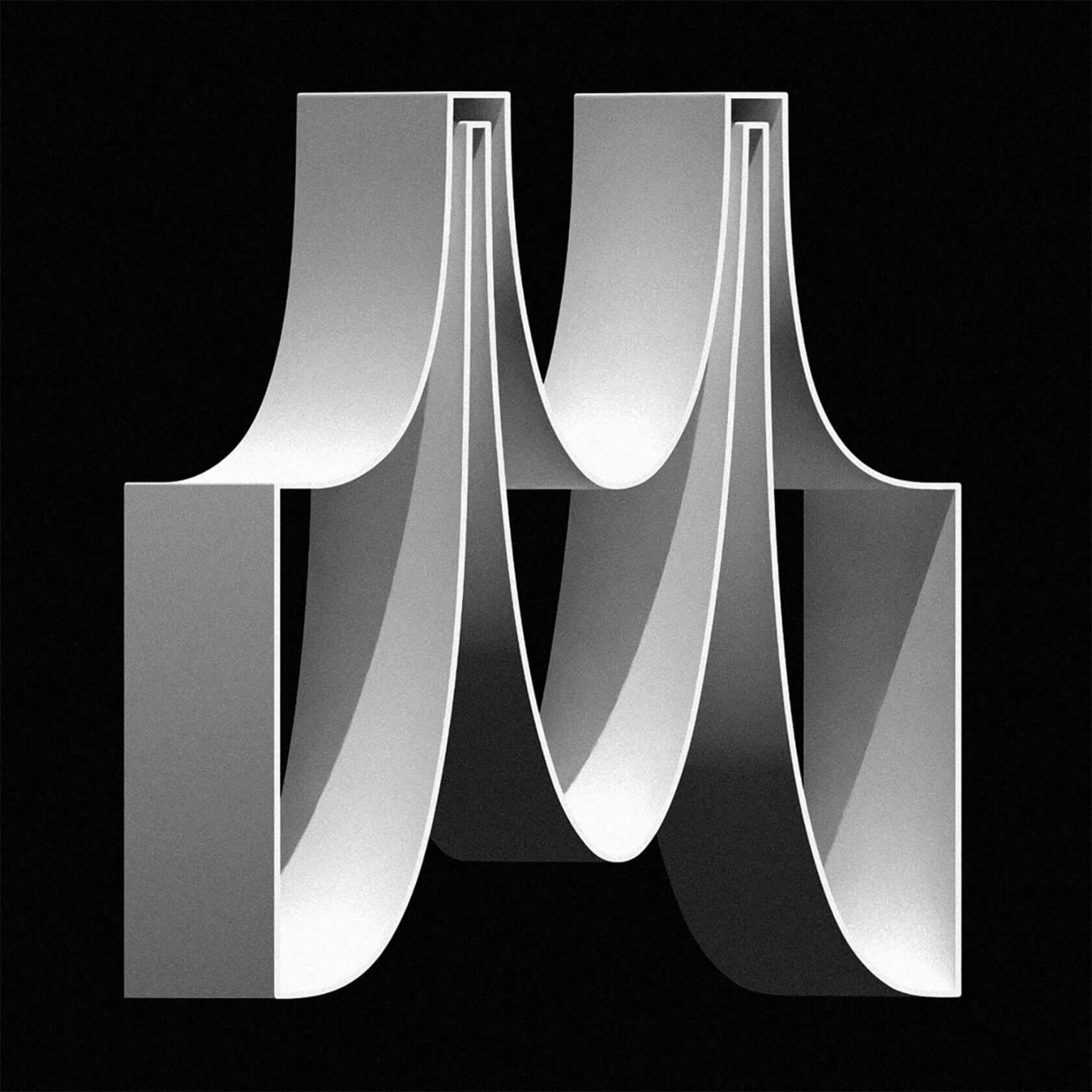 Monochromatic Architectural Typography by David Mascha | Daily design ...