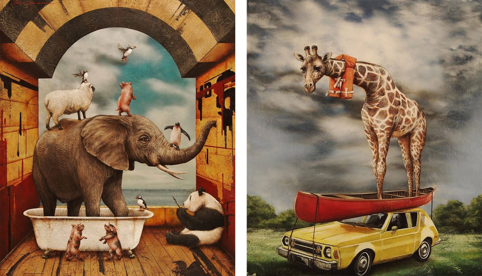 Where Fantastical Animals Roam: The Surreal Art of Tyson Grumm | Daily ...