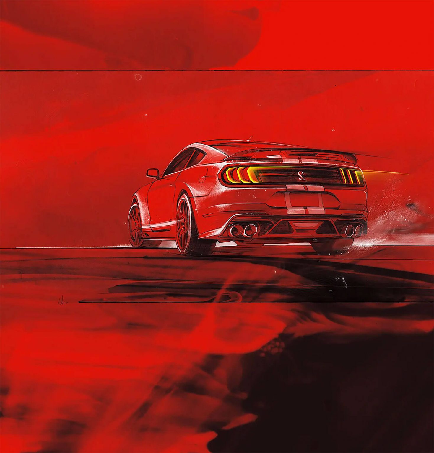Alexis Marcou’s “Dark Horse” Series: A Bold Tribute to the Ford Mustang ...