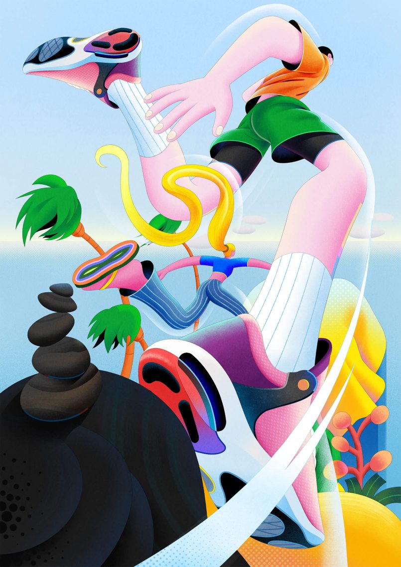 Elastic Energy: Dynamic Illustrations by Xiantao Zeng | Daily design ...