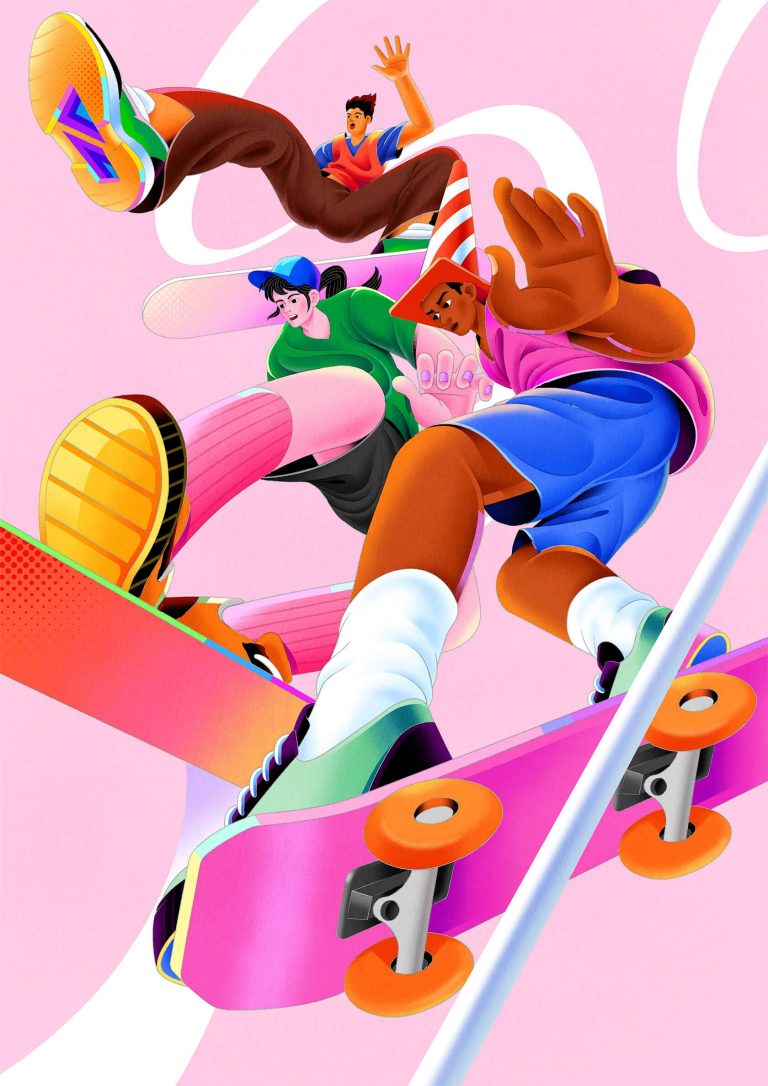 Elastic Energy: Dynamic Illustrations by Xiantao Zeng | Daily design ...