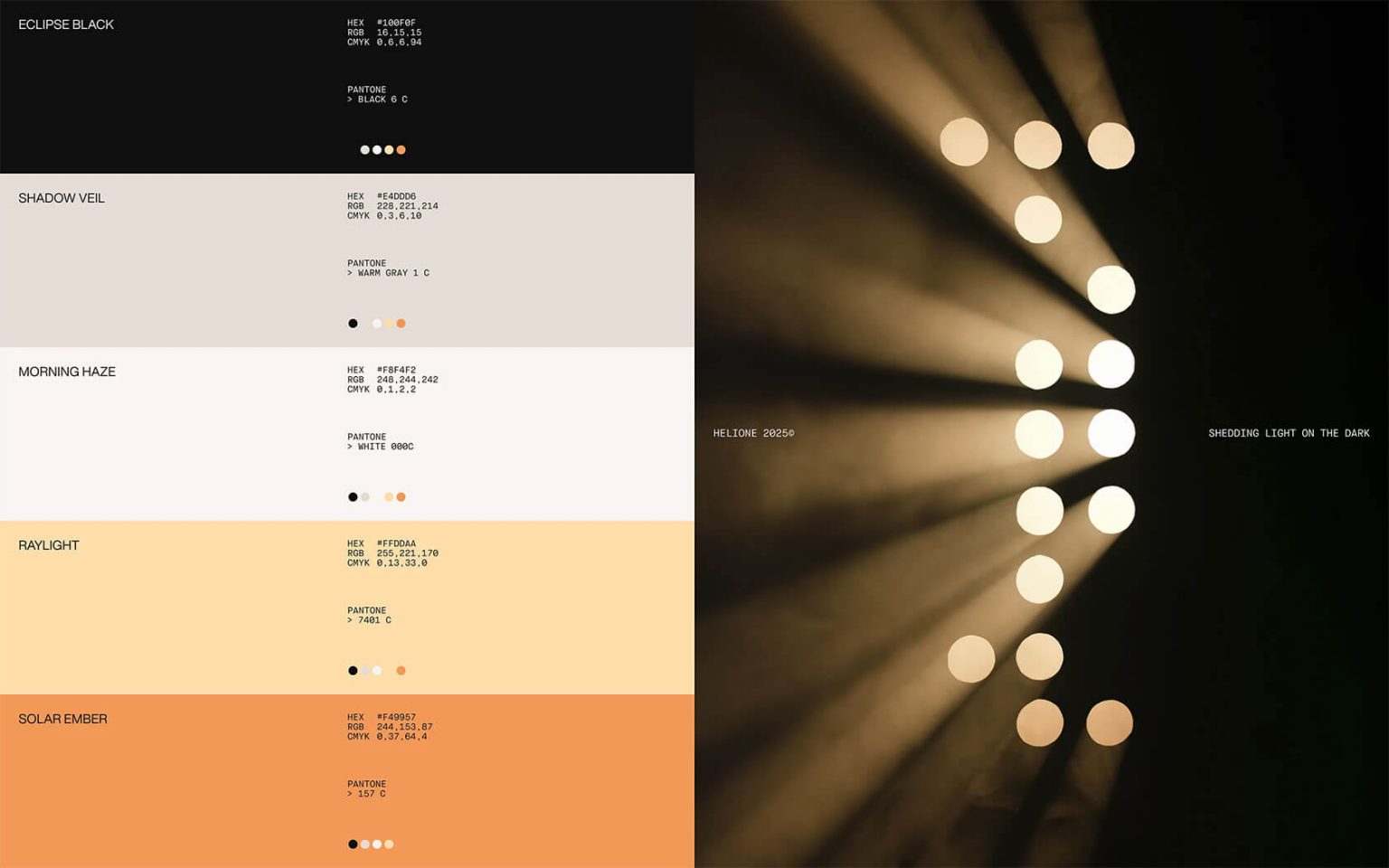 Light in the Dark: Obrazur’s Bold Branding for Helione | Daily design inspiration for creatives ...