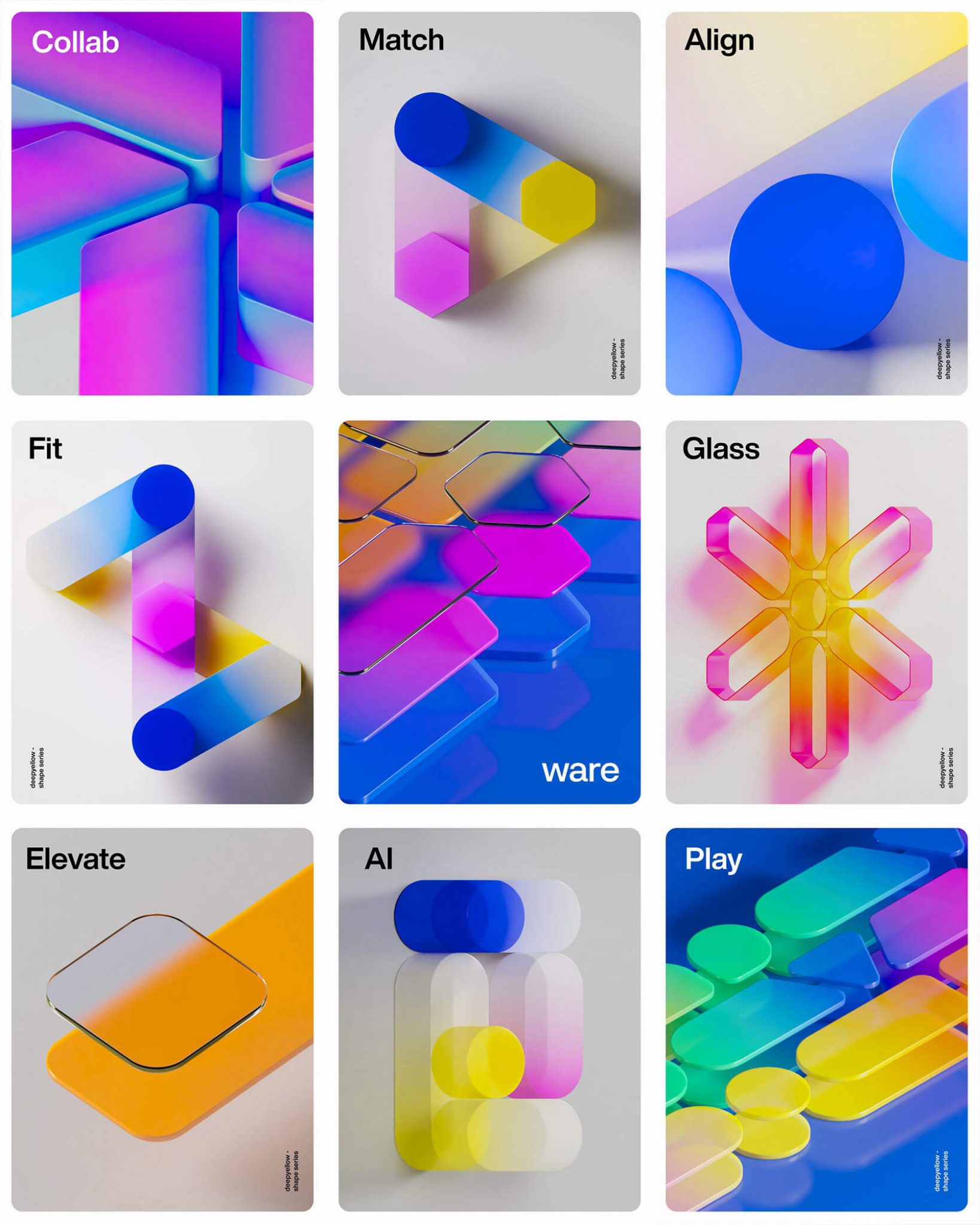 DeepYellow Creates a Vibrant & Dynamic 3D Brand Identity for Ware ...