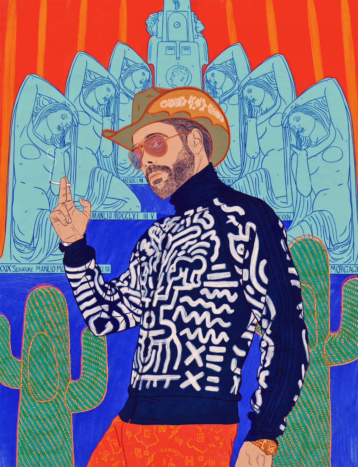 Striking Portraits & Bold Patterns by Anna Higgie | Daily design ...