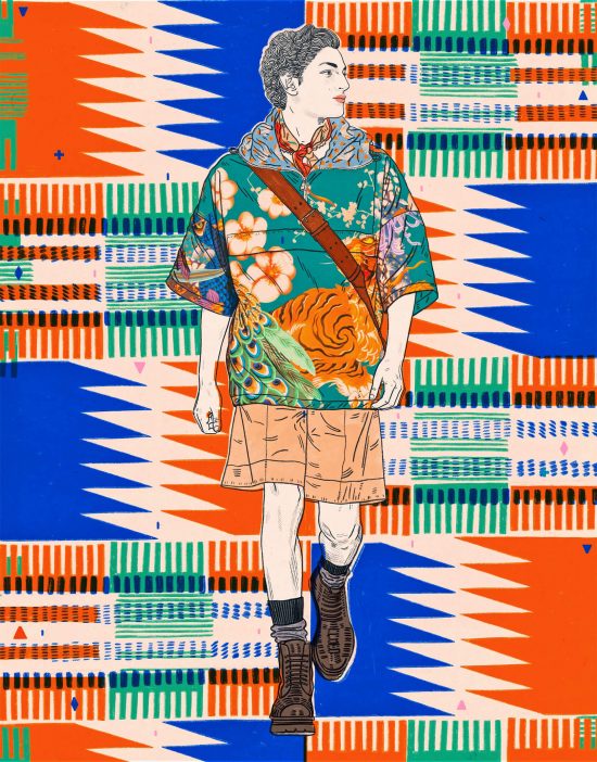 Striking Portraits & Bold Patterns by Anna Higgie | Daily design ...