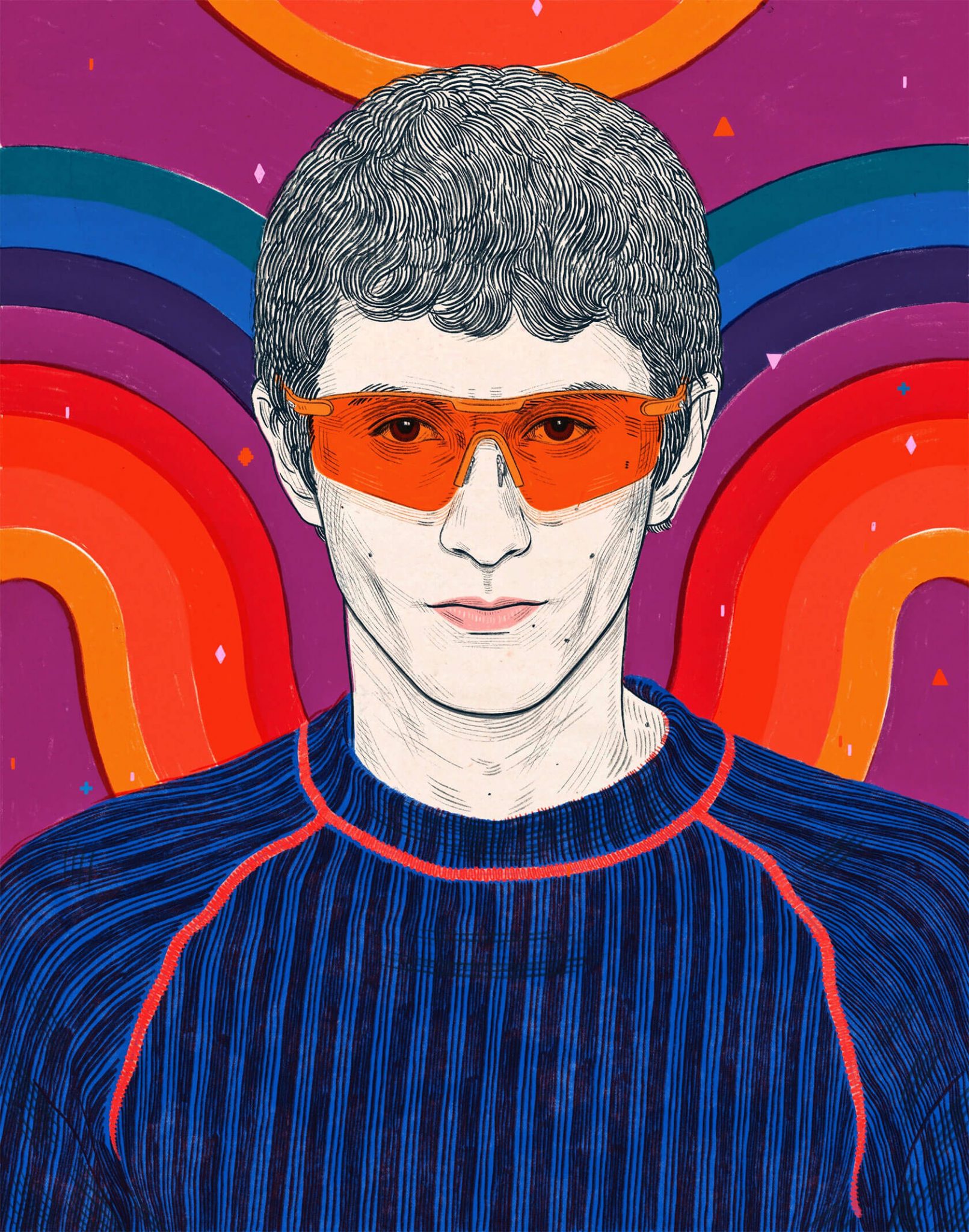 Striking Portraits & Bold Patterns by Anna Higgie | Daily design ...