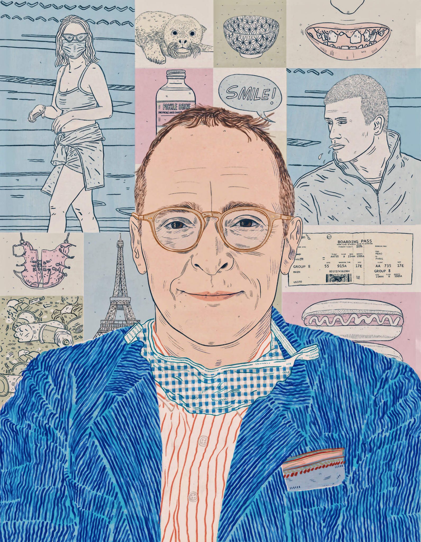 Striking Portraits & Bold Patterns by Anna Higgie | Daily design ...