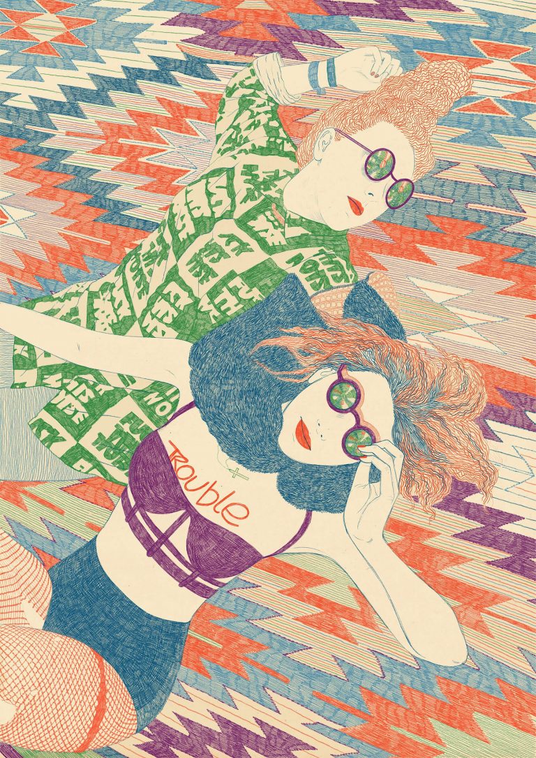 Striking Portraits & Bold Patterns by Anna Higgie | Daily design ...