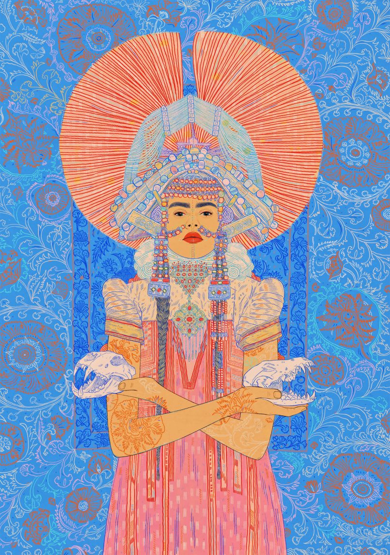 Striking Portraits & Bold Patterns by Anna Higgie | Daily design ...