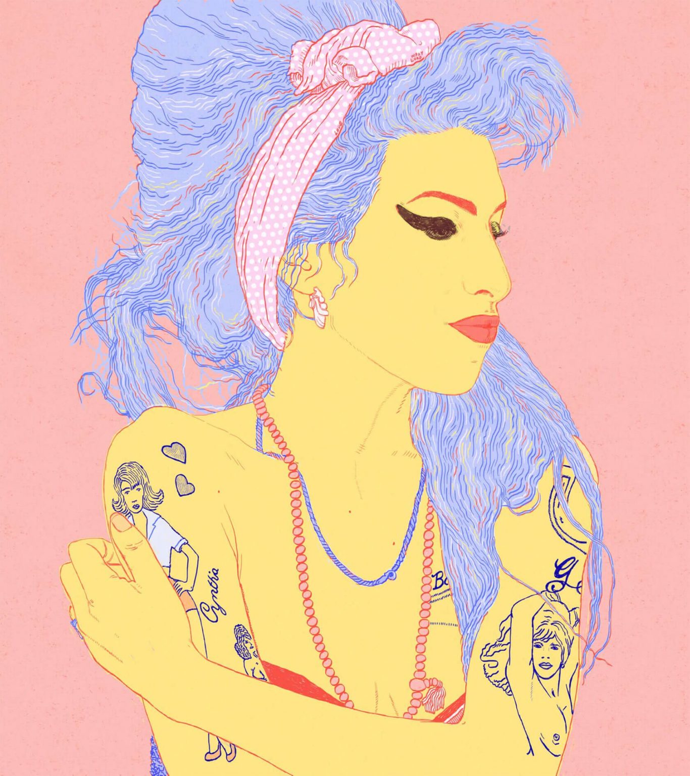 Striking Portraits & Bold Patterns by Anna Higgie | Daily design ...