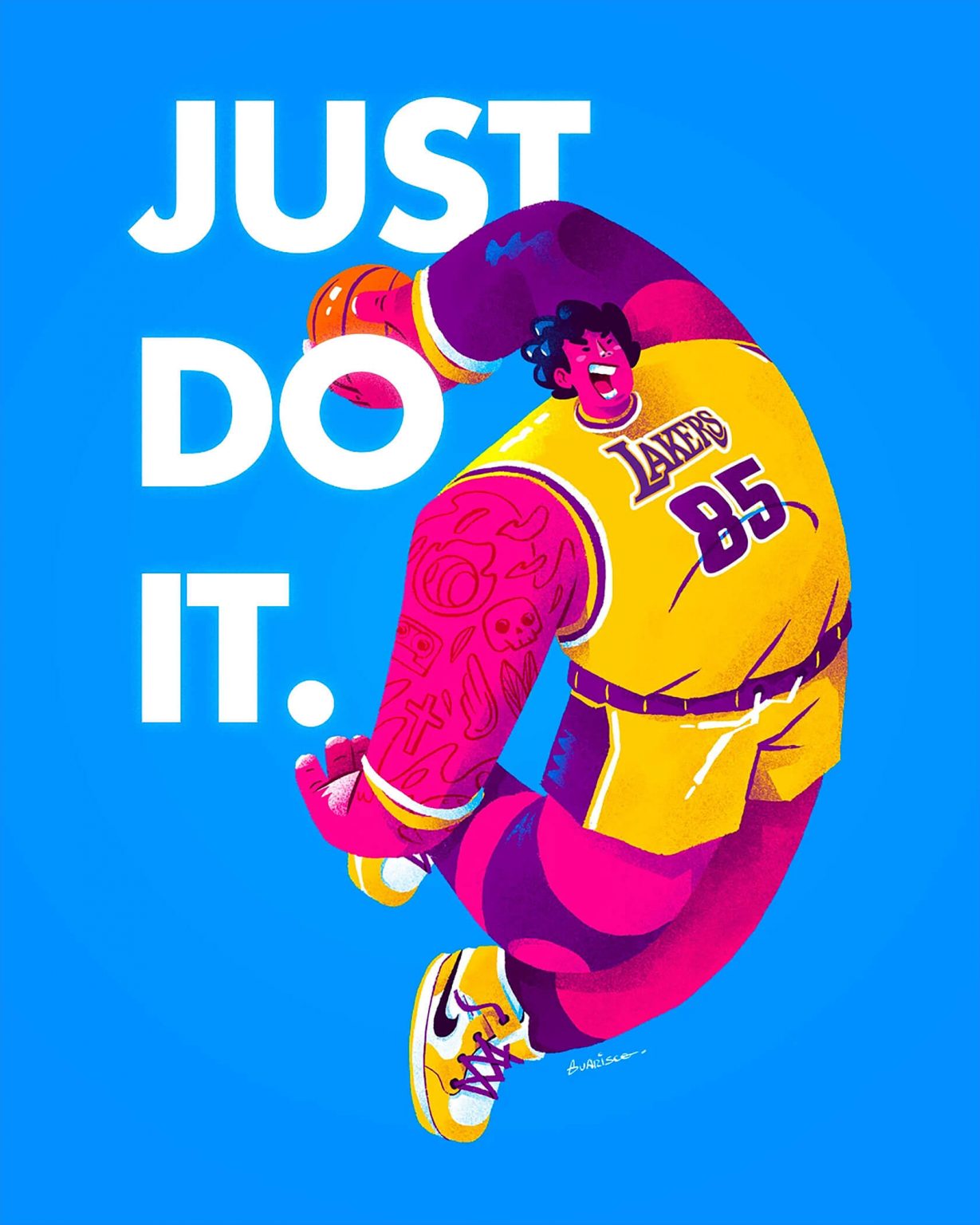 The Energy of Movement: Érik Guarisco’s Bold Illustrations | Daily ...