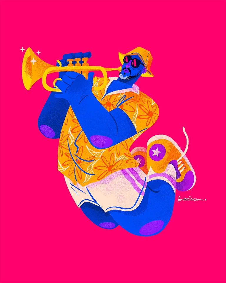 The Energy of Movement: Érik Guarisco’s Bold Illustrations | Daily ...