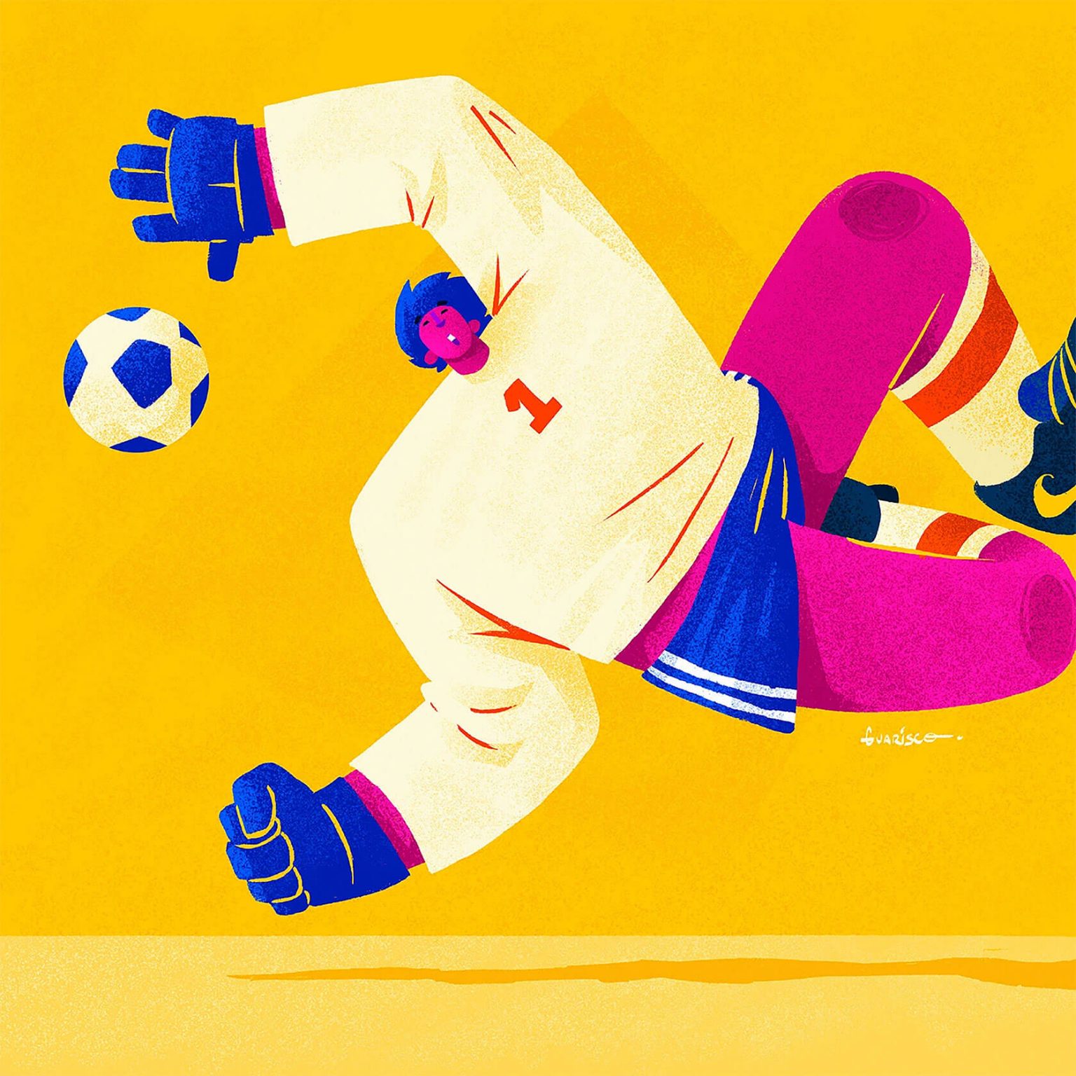 The Energy of Movement: Érik Guarisco’s Bold Illustrations | Daily ...