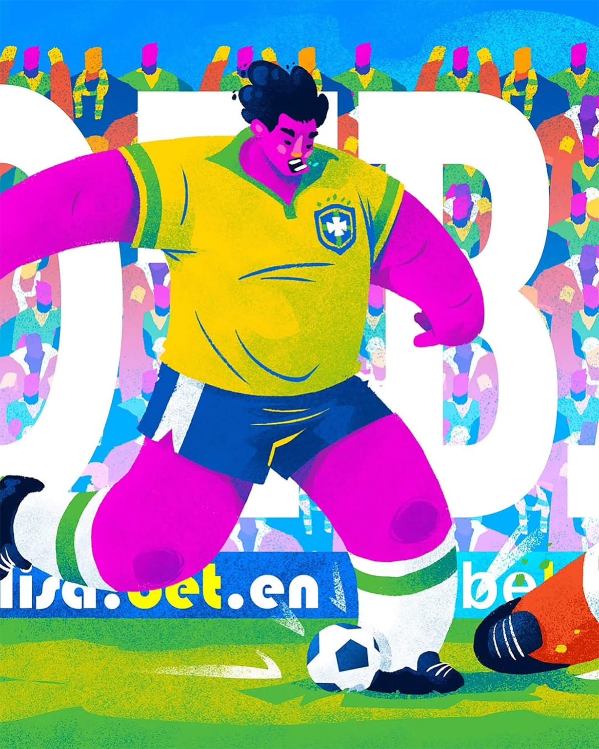 The Energy of Movement: Érik Guarisco’s Bold Illustrations | Daily ...