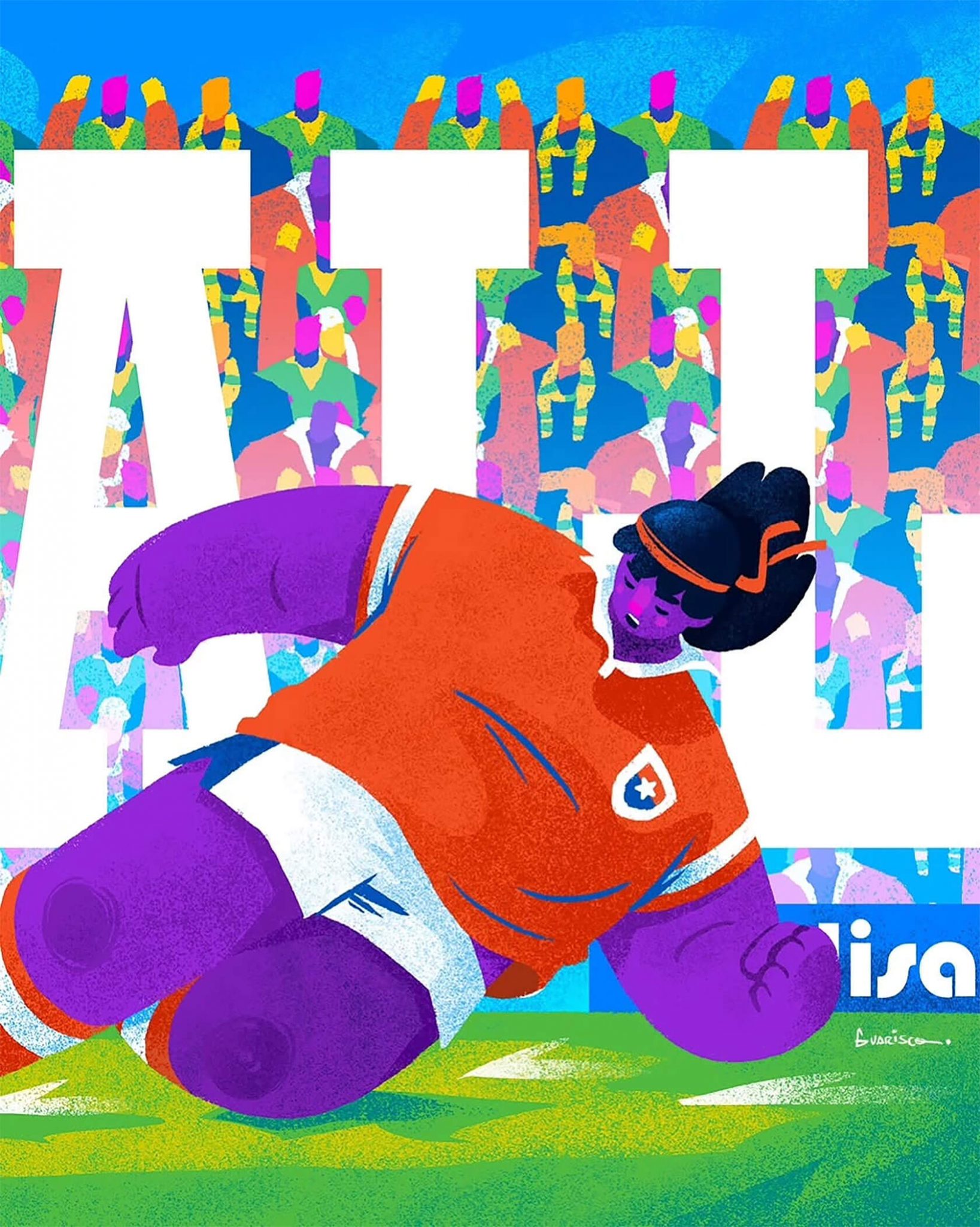 The Energy of Movement: Érik Guarisco’s Bold Illustrations | Daily ...