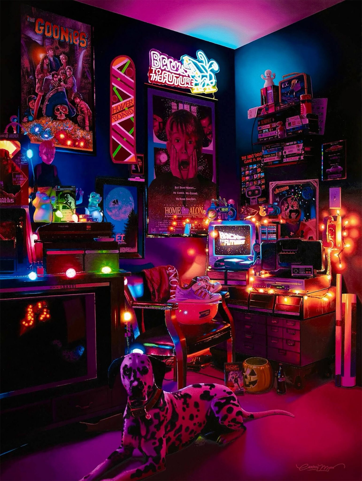 Blockbuster Dreams: A Nostalgic Oil Painting by Courtney Myers ...