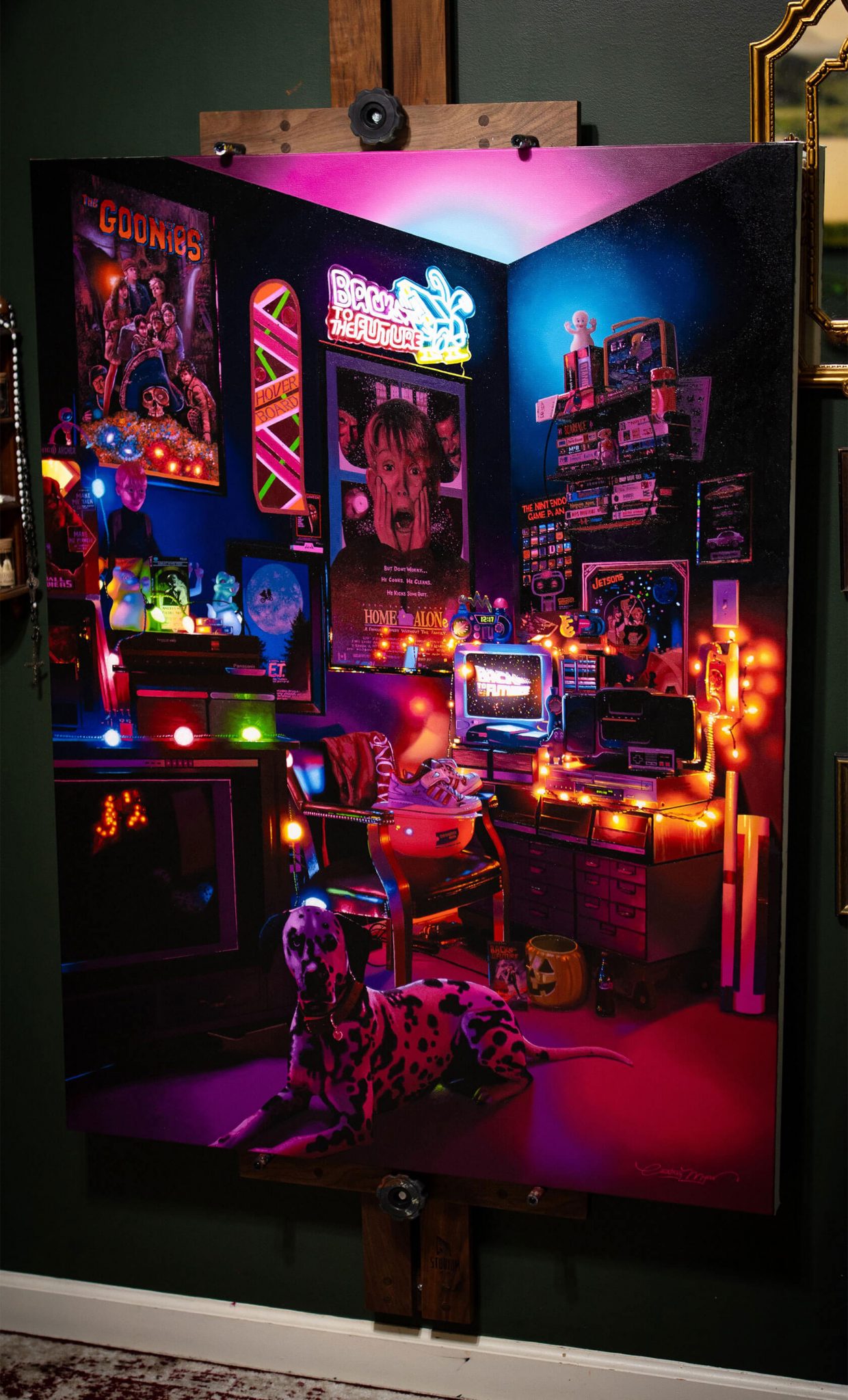 Blockbuster Dreams: A Nostalgic Oil Painting by Courtney Myers ...