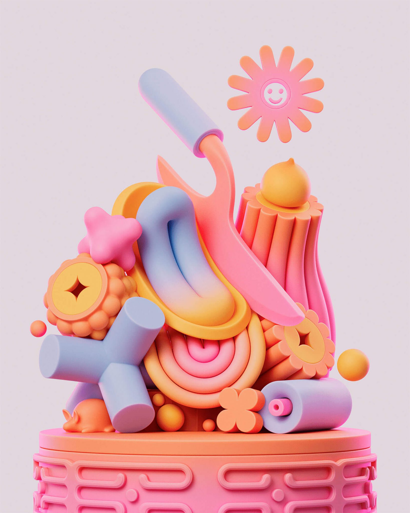 Candy-Colored 3D Creations by Siddhant Jaokar | Daily design ...