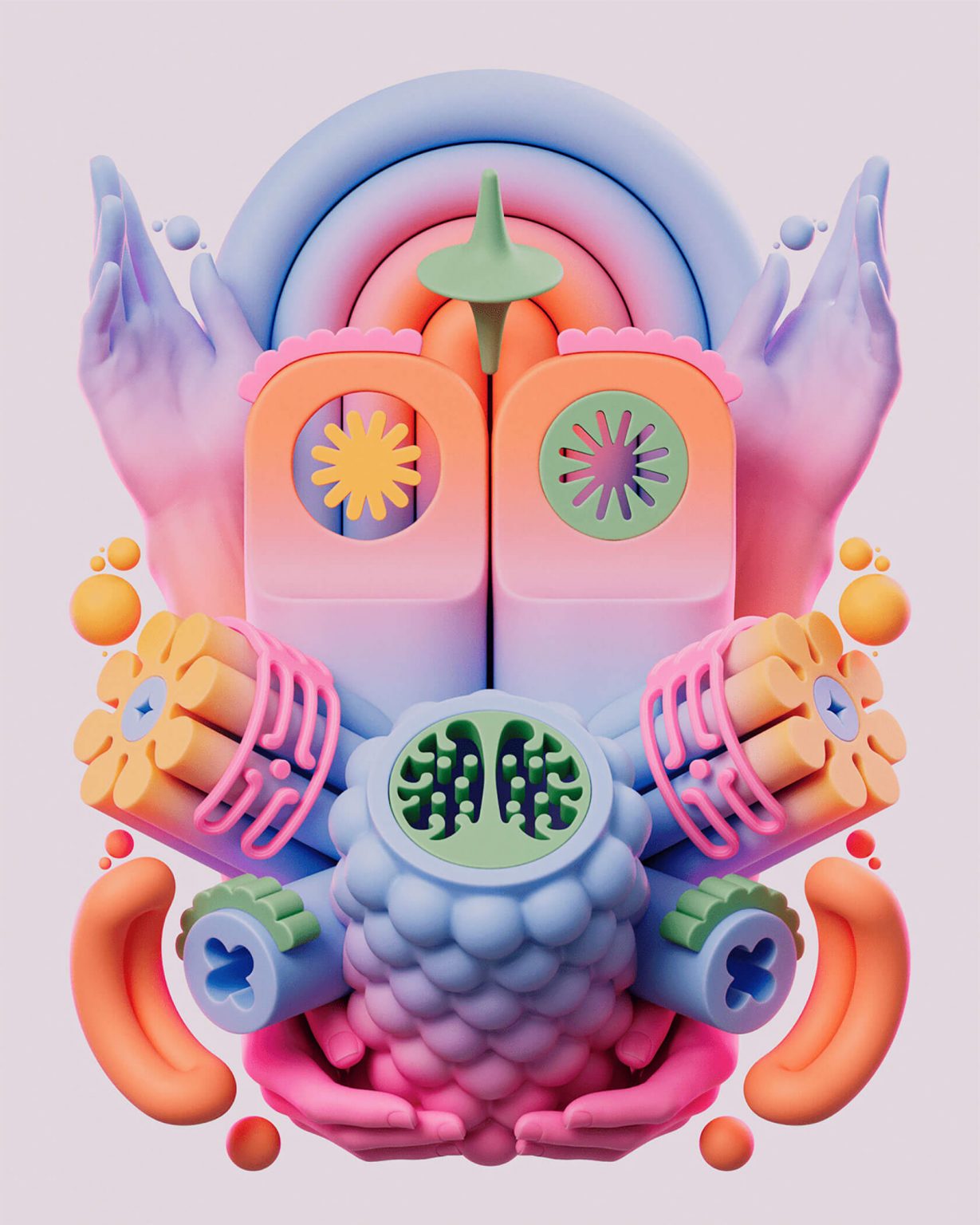 Candy-Colored 3D Creations by Siddhant Jaokar | Daily design ...