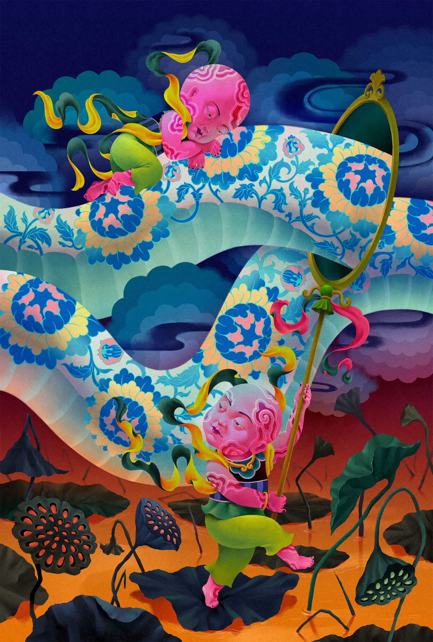 Maximalist Mythologies by Vietnamese Illustrator Stung | Daily design ...