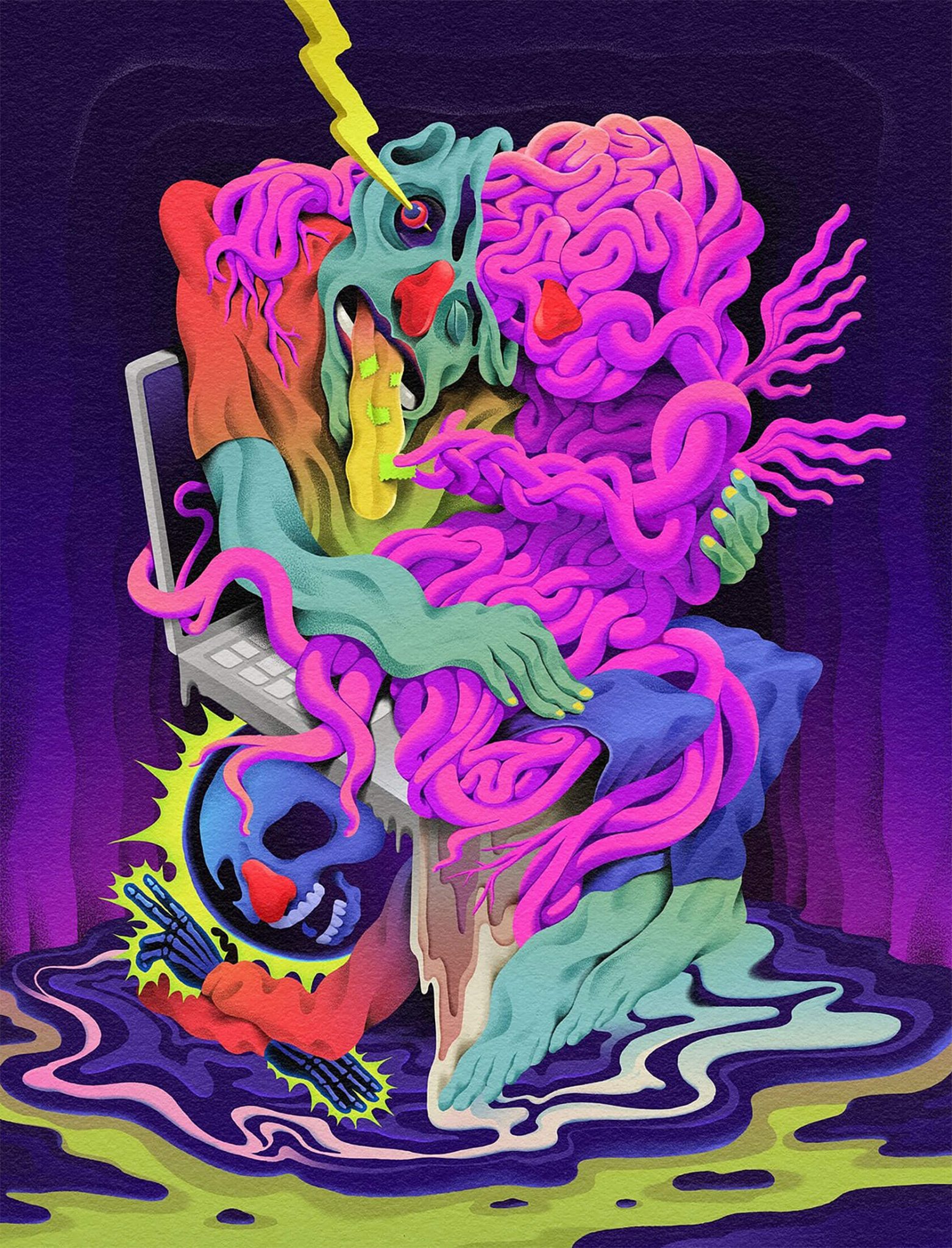 Maximalist Mythologies by Vietnamese Illustrator Stung | Daily design ...