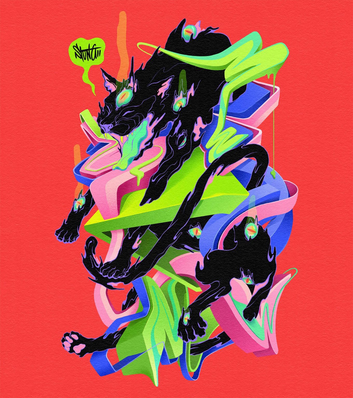 Maximalist Mythologies by Vietnamese Illustrator Stung | Daily design ...