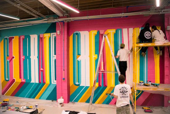 Bold Typographic Murals by Alex J Fowkes | Daily design inspiration for ...
