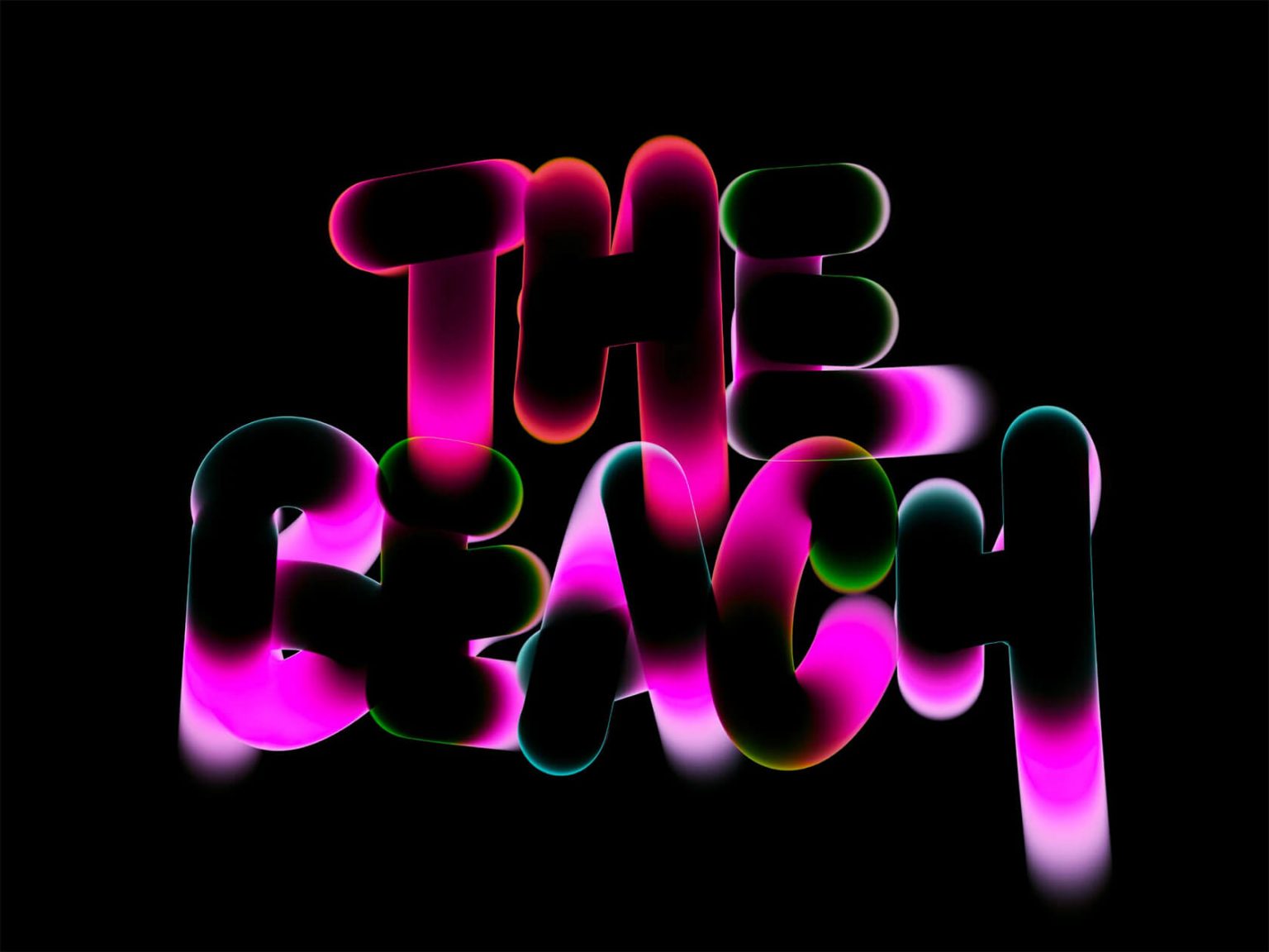 Chunky Neon Lettering Experiments by YunKongArt | Daily design ...