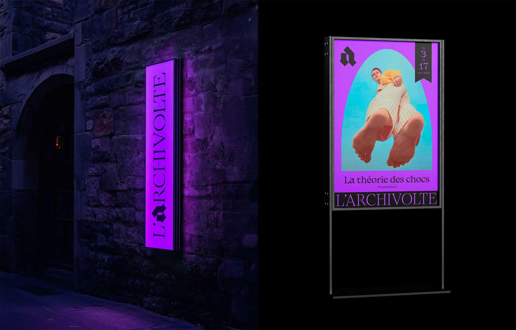 A Contemporary Gothic Identity for L'Archivolte Arts Center by Aparté ...