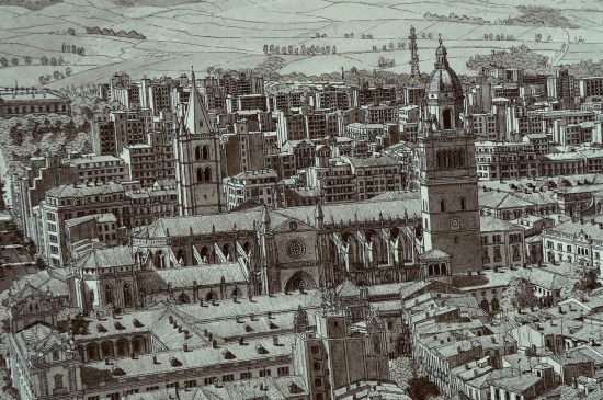 Cities in Fine Lines: Ink and Watercolor Drawings by Stefan Bleekrode ...