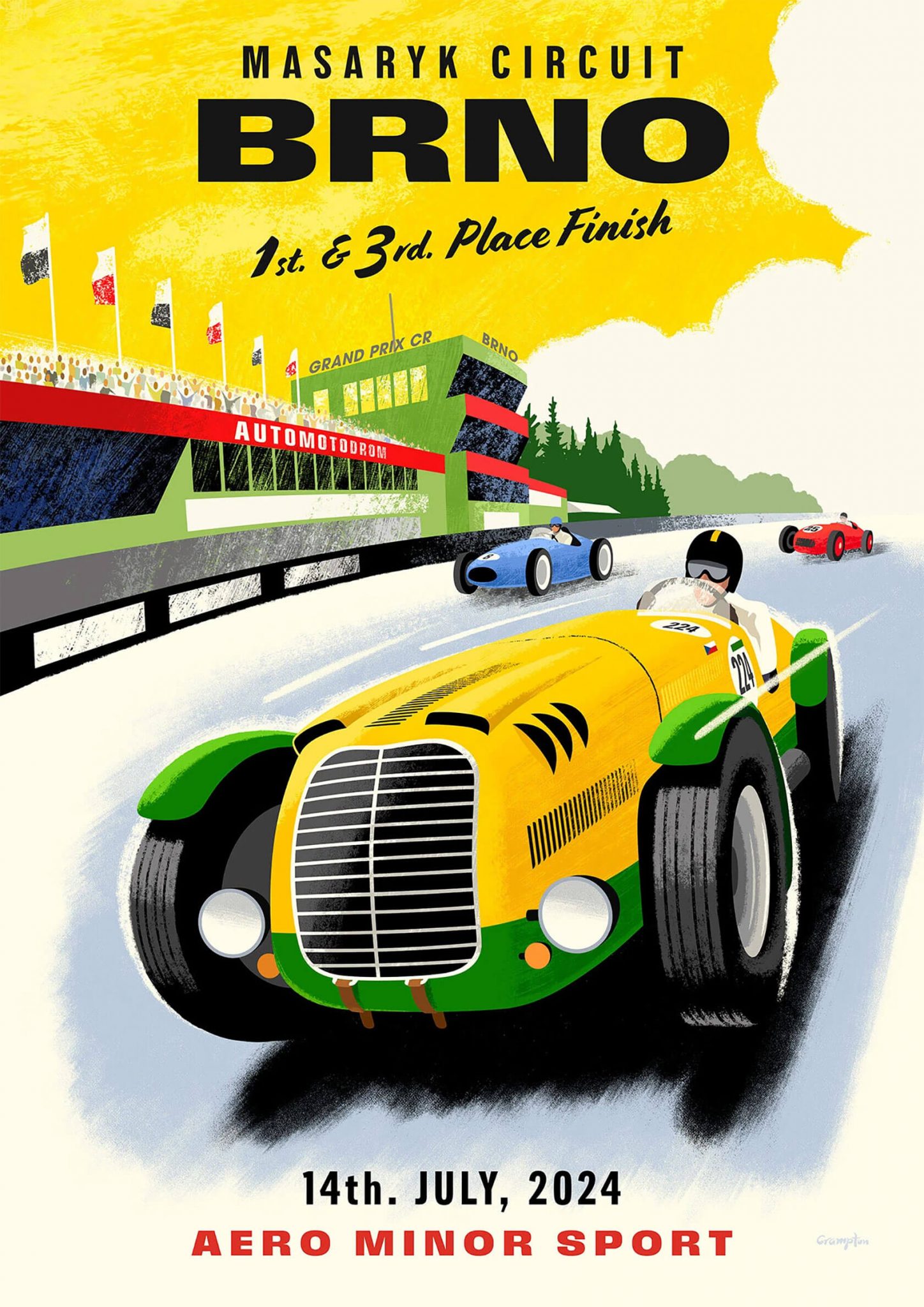 Mid-Century Car Posters by Michael Crampton | Daily design inspiration ...