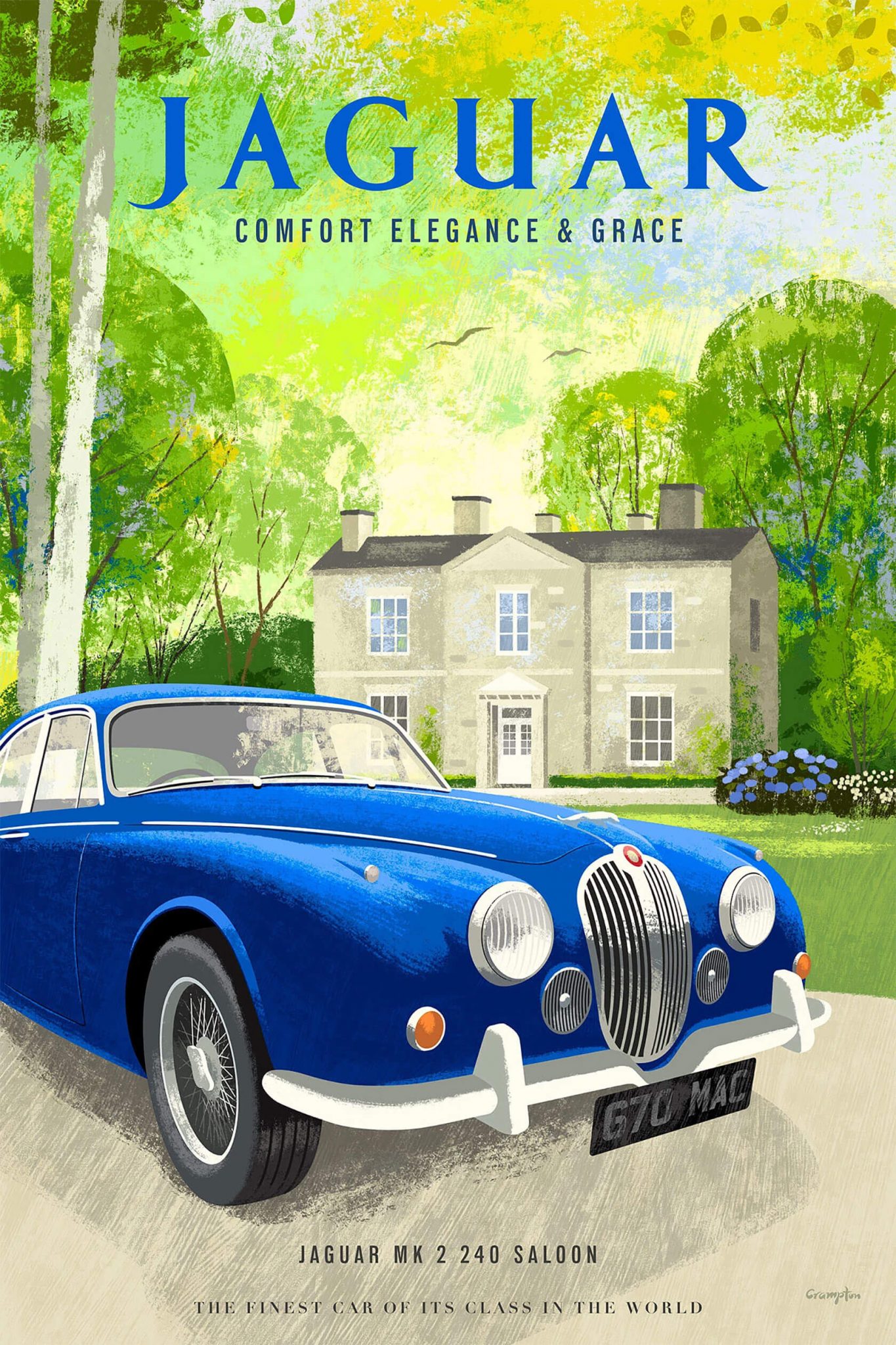 Mid-Century Car Posters by Michael Crampton | Daily design inspiration ...