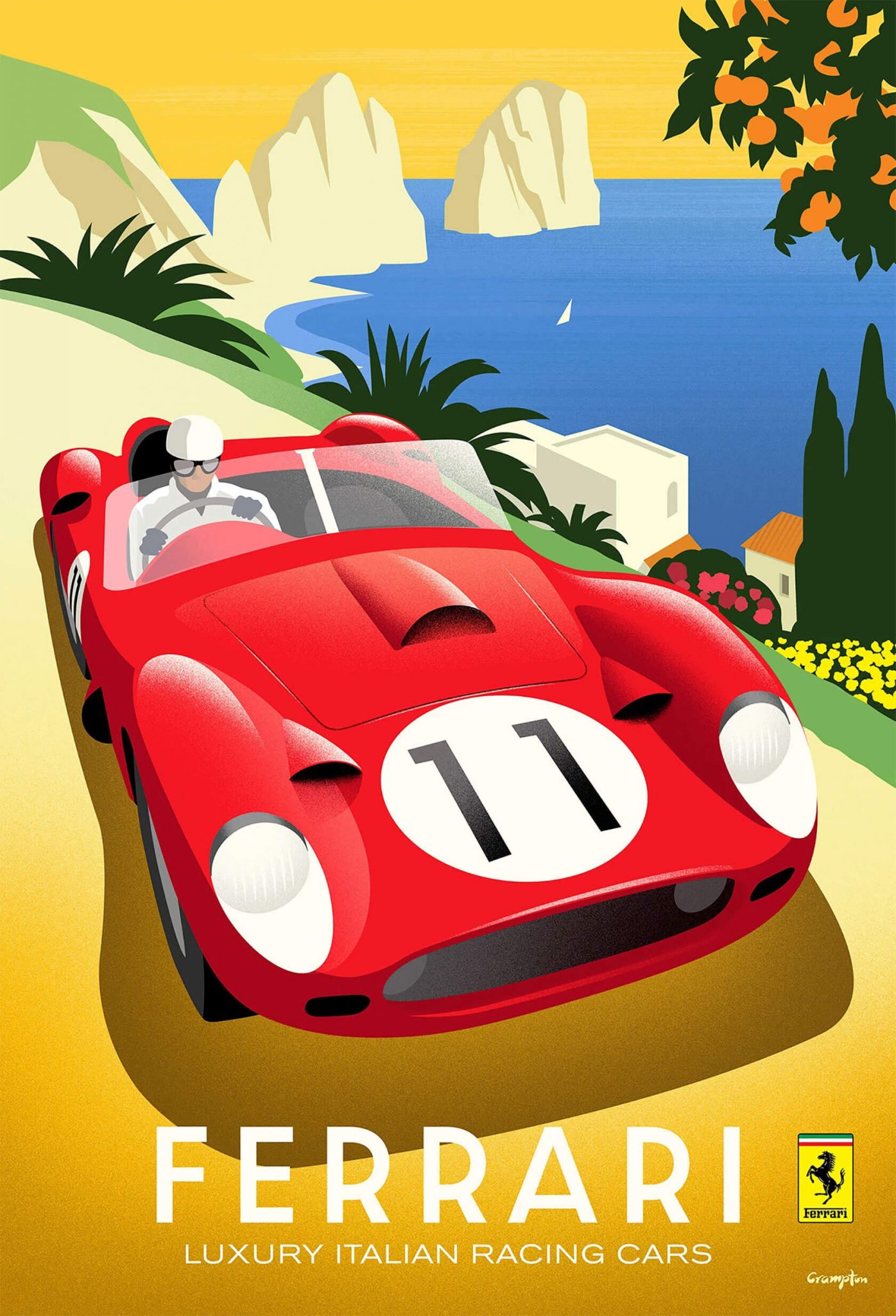 Mid-Century Car Posters by Michael Crampton | Daily design inspiration ...